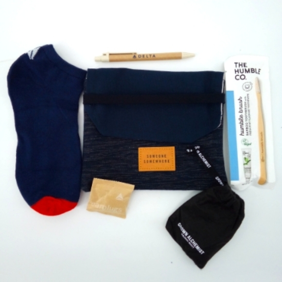Delta | Bags | Delta One Someone Somewhere Amenity Kit Artisan Handmade ...